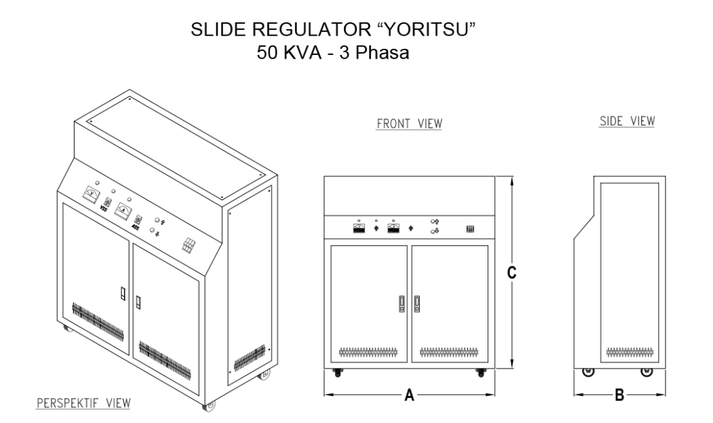 Yoritsu Slide Regulator 3-Phasa - Aneka Travo - Toko Listrik Jual Trafo ...