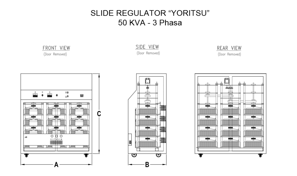 Yoritsu Slide Regulator 3-Phasa - Aneka Travo - Toko Listrik Jual Trafo ...